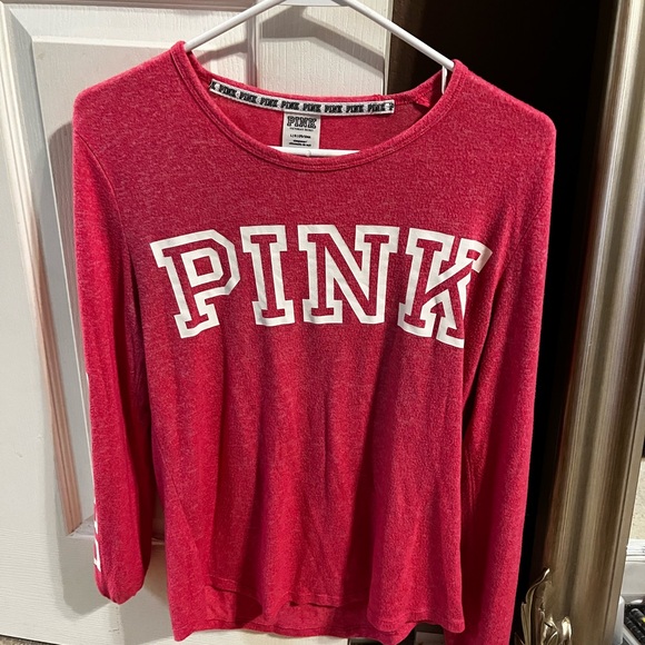 Victoria's Secret | Tops | Victorias Secret Pink Fitted Shirt With ...
